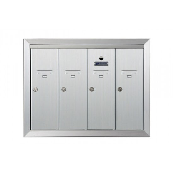 12504HA - Standard 4 Door Vertical Mailbox Unit - Front Loading and Fu ...