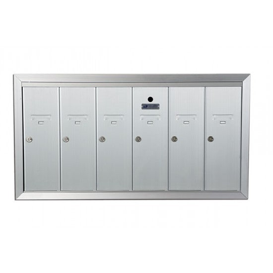 12506HA - Standard 6 Door Vertical Mailbox Unit - Front Loading and Fu ...