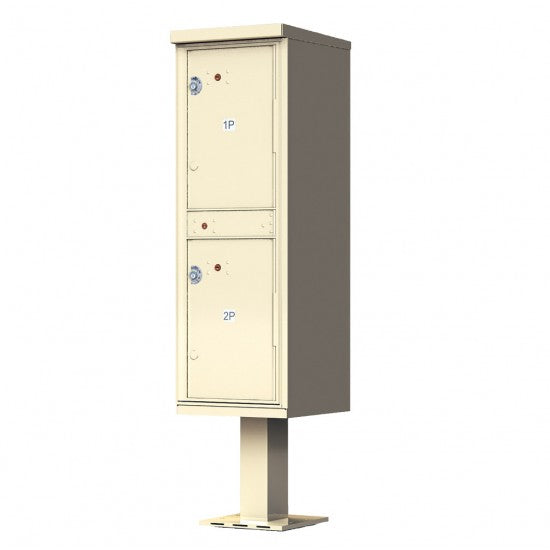 1590-T1AF - 2 Door Pedestal Style - High Security Outdoor Parcel Locke ...