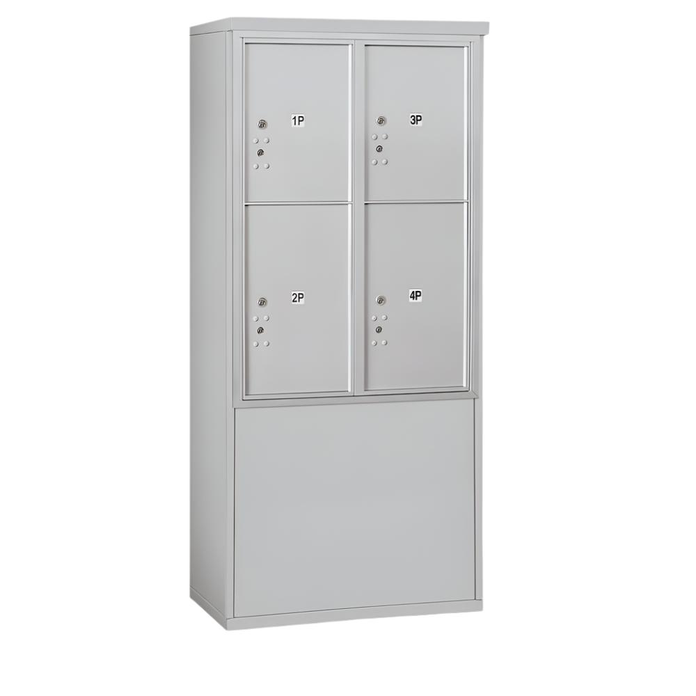 Salsbury 11 Door High Free-Standing 4C Horizontal Parcel Locker with 4 ...